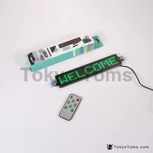 12v LED Car Sign Message LED screen Light - Tokyo Tom's