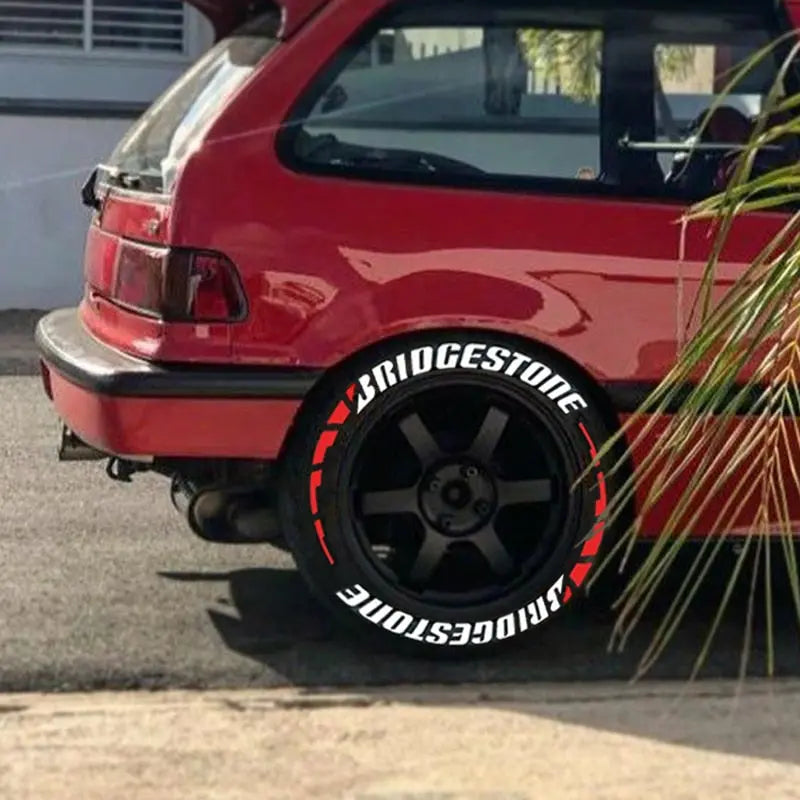 JDM Bridgestone Style Tyre Letter Stickers Set - Tokyo Tom's