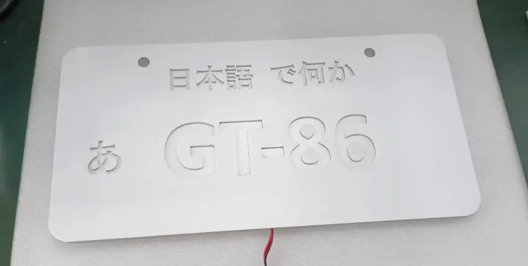 JDM GT86 LED Light Up License Plates - Tokyo Tom's