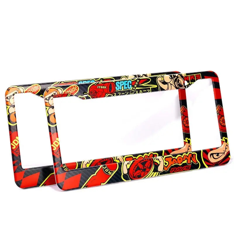 JDM Graffiti Bomb License Plate Frame - Tokyo Tom's