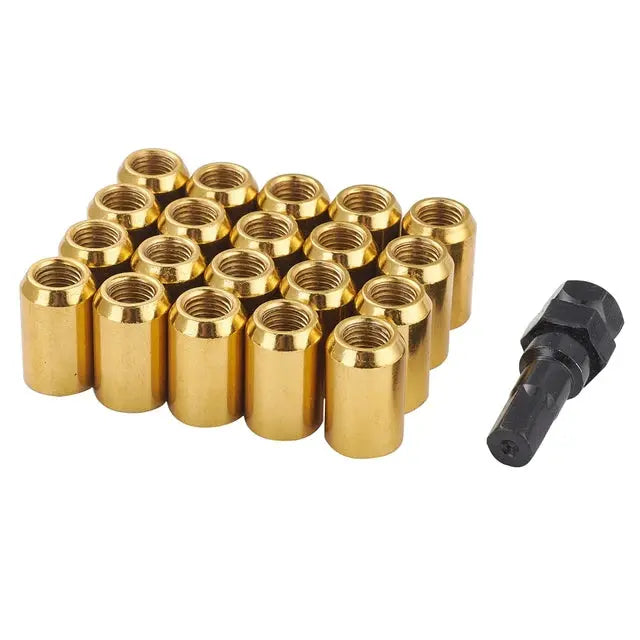 JDM Slim Lug Nuts (Gold) - Tokyo Tom's