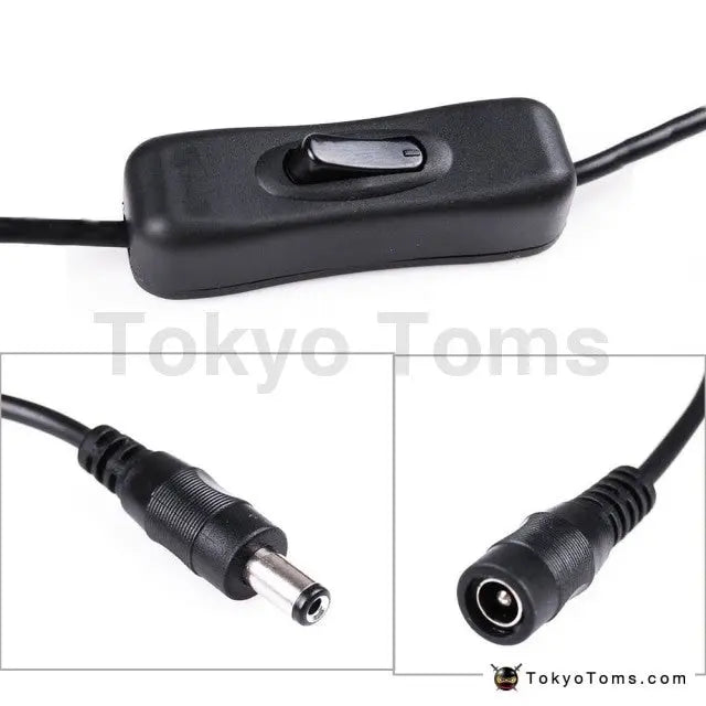 LED Strip Light Cable Connector 36W Toggle Switch Voltage Wiring Mode