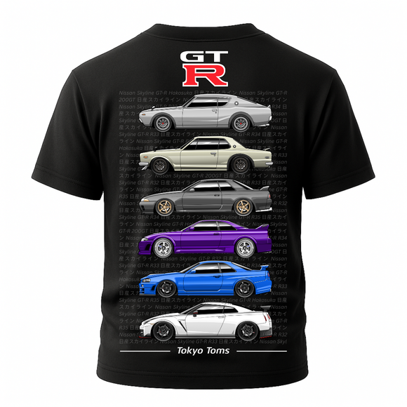 Nissan Skyline GTR Generations T-Shirt