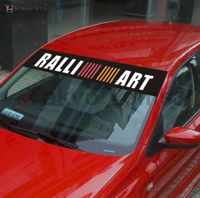 RALLYART Racing Decals Window Banner - Tokyo Tom's