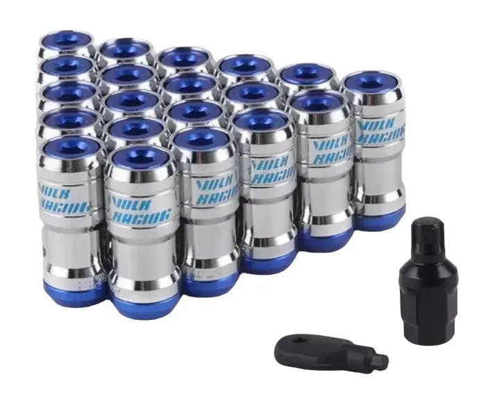 Rays Volk Racing Lug Nuts (Blue) - Tokyo Tom's