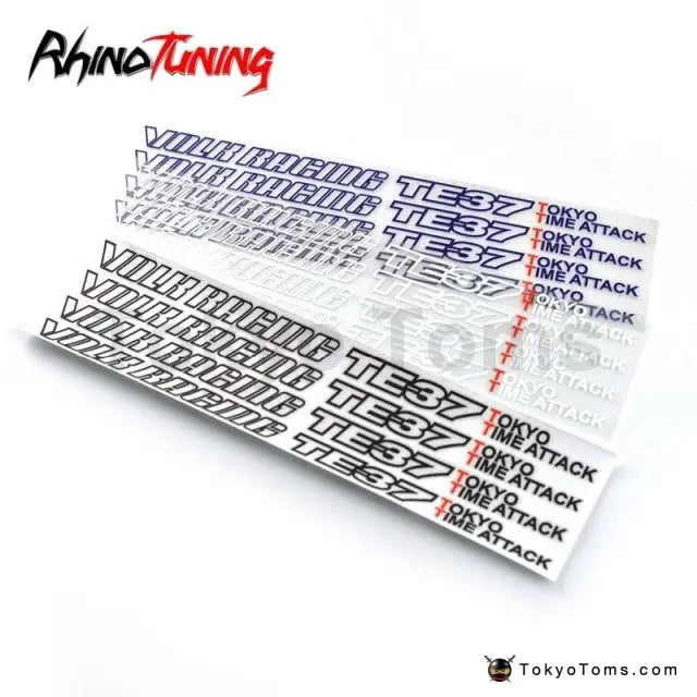 Set Volk Racing TE37 Sticker - Tokyo Tom's