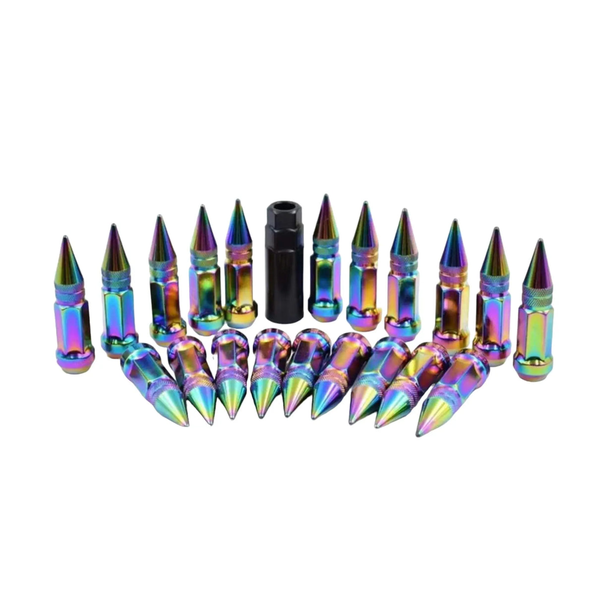 Super Steel Spike Universal Racing Wheel Lug Nuts (Neo) - Tokyo Tom's