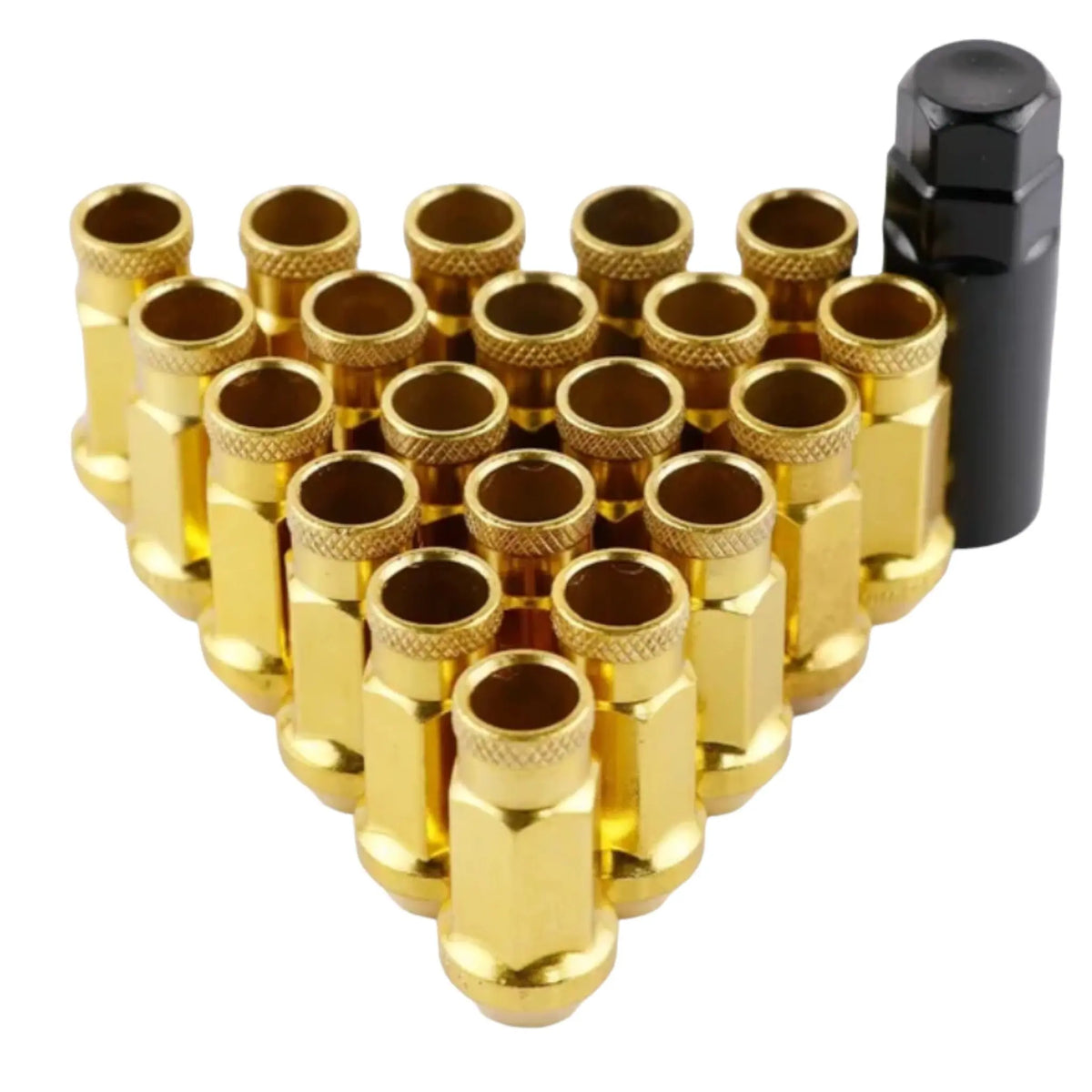 Super Steel Universal Racing Wheel Lug Nuts (Gold) - Tokyo Tom's