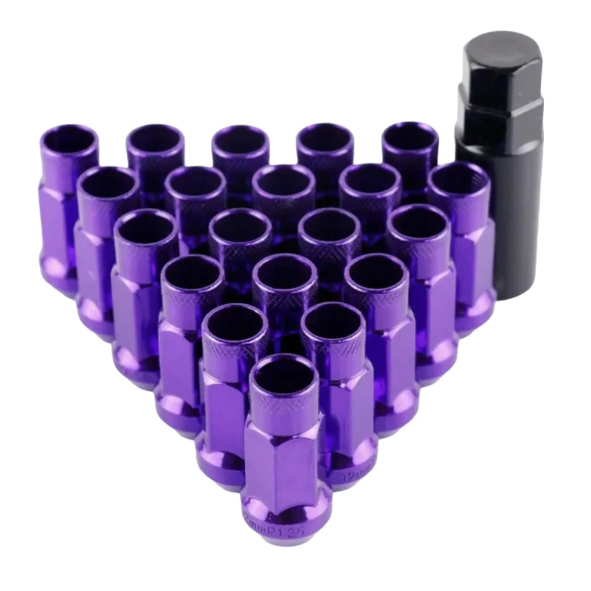 Super Steel Universal Racing Wheel Lug Nuts (Purple) - Tokyo Tom's