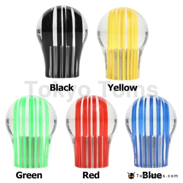 Universal Transparent Stripe Gear Shift Knob - Tokyo Tom's